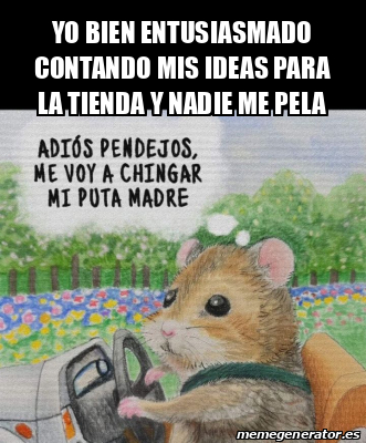 Meme Personalizado - Yo bien entusiasmado contando mis ideas para la ...