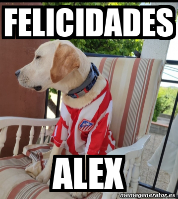 Meme Personalizado - FELICIDADES ALEX - 33353767