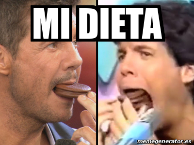 Meme Personalizado - MI DIETA - 33354046