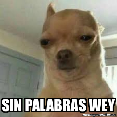 Meme Personalizado - Sin palabras wey - 33363417