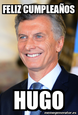 Meme Personalizado - FELIZ CUMPLEAÑOS HUGO - 33363650