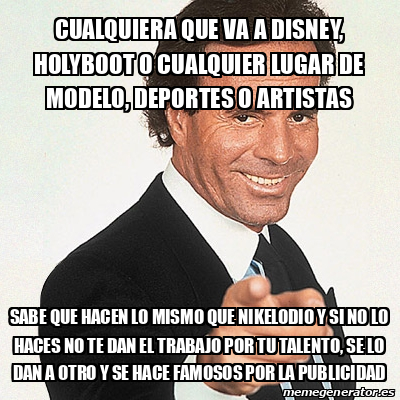 Meme Julio Iglesias - cualquiera que va a disney, holyboot o cualquier ...