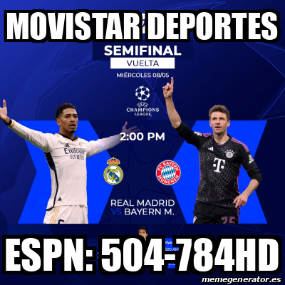 Meme Personalizado - MOVISTAR DEPORTES ESPN: 504-784HD - 33367402