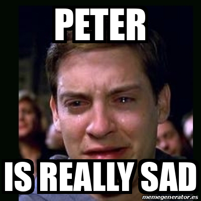 Meme crying peter parker - Peter Is really sad - 33375510