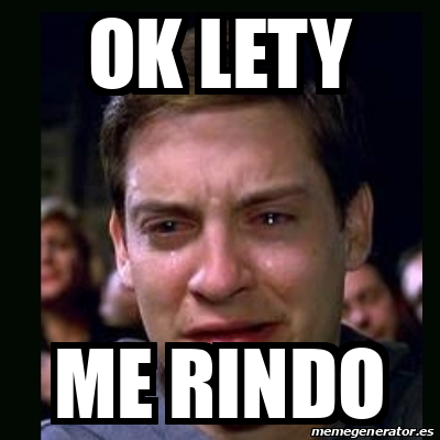 Meme crying peter parker - Ok Lety Me rindo - 33379589