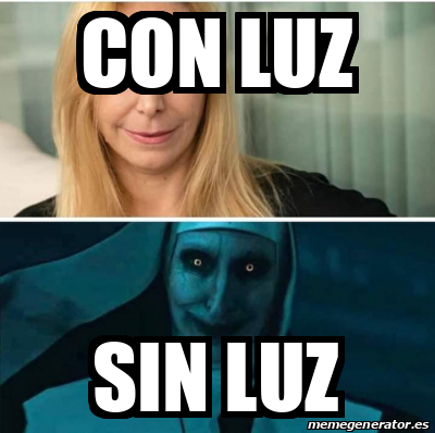 Meme Personalizado - Con luz Sin luz - 33379981
