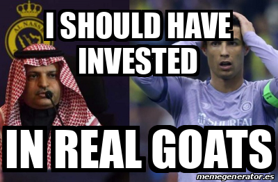 Meme Personalizado - I should have invested In real goats - 33380180