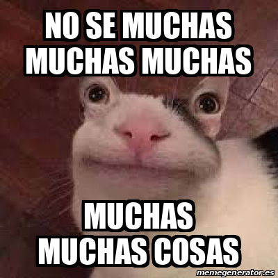 Meme Personalizado - No se muchas muchas muchas Muchas muchas cosas ...