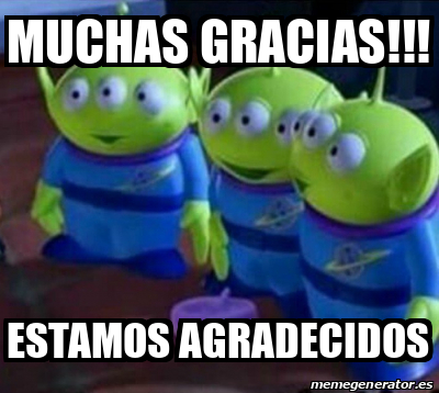 Meme Personalizado - Muchas gracias!!! estamos agradecidos - 33396966