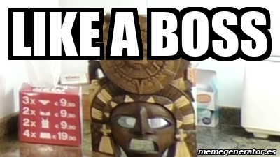 Meme Personalizado - Like a boss - 33398675