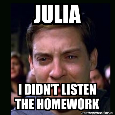 Meme crying peter parker - Julia i didn't listen the homework - 33398770