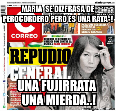 Meme Personalizado - MARIA SE DIZFRASA DE PEROCORDERO PERO ES UNA RATA ...