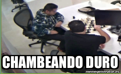 Meme Personalizado - chambeando duro - 33401259