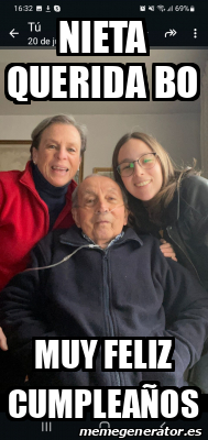 Meme Personalizado - Nieta querida Bo Muy Feliz Cumpleaños - 33401633