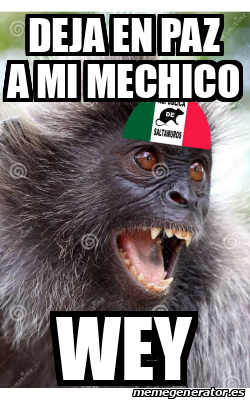 Meme Personalizado - Deja en paz a mi mechico WEY - 33408372