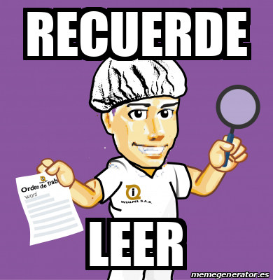 Meme Personalizado - RECUERDE LEER - 33415482