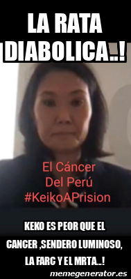 Meme Personalizado - la rata diabolica..! keko es peor que el Cancer ...