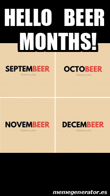 Meme Personalizado - Hello Beer months! - 33426214