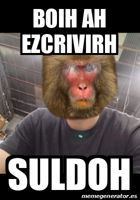 Meme Personalizado - Boih ah ezcrivirh Suldoh - 33427041