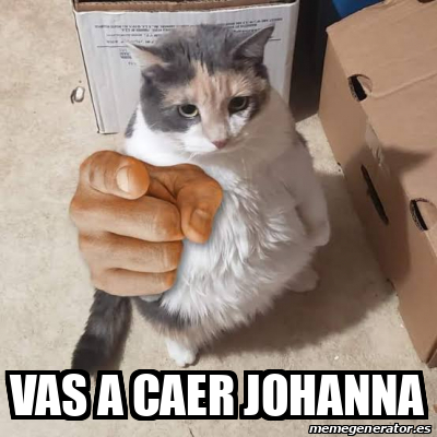 Meme Personalizado - Vas a caer Johanna - 33427746