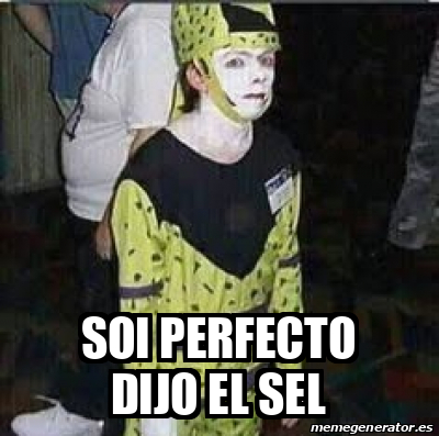 Meme Personalizado - Soi perfecto dijo el sel - 33435395