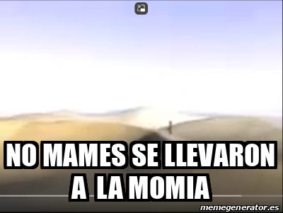 Meme Personalizado - no mames se llevaron a la momia - 33437859