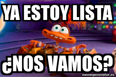 Meme Personalizado - Ya estoy lista ¿Nos vamos? - 33447852