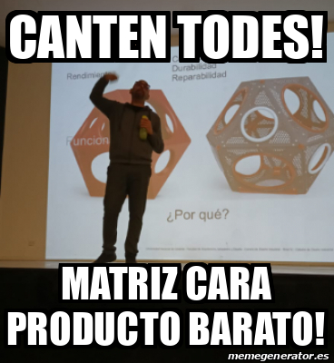 Meme Personalizado - canten todEs! matriz cara producto barato! - 33452587