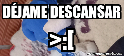 Meme Personalizado - Déjame descansar >:[ - 33459910