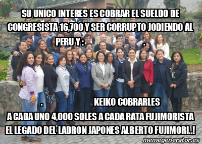 Meme Personalizado - SU UNICO INTERES ES COBRAR EL SUELDO DE ...