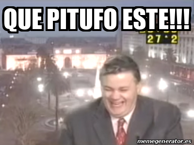 Meme Personalizado - QUE PITUFO ESTE!!! - 33468768