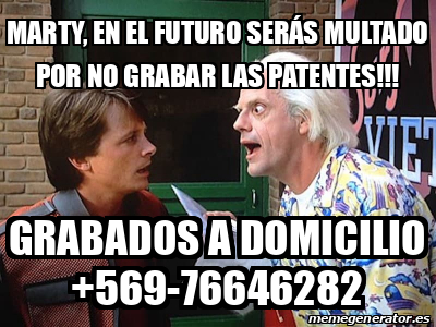 Meme Personalizado - MARTY, eN EL FUTURO SERÁS MULTADO POR NO GRABAR ...