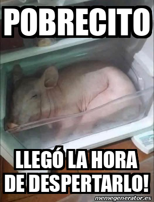 Meme Personalizado - Pobrecito Llegó la hora de despertarlo! - 33476237