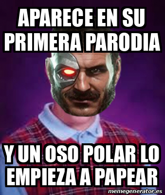 Meme Personalizado - aparece en su primera parodia y un oso polar lo ...