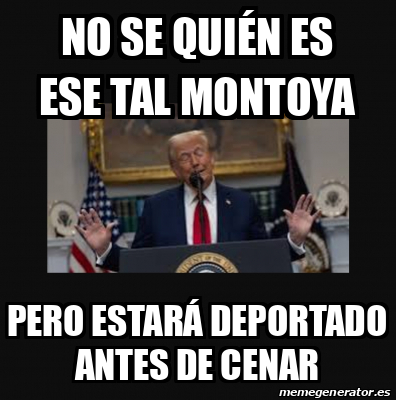 Meme Personalizado - No se quién es ese tal MONTOYA Pero estará ...