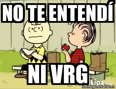 Meme Personalizado - NO TE ENTENDÍ NI VRG - 33496148