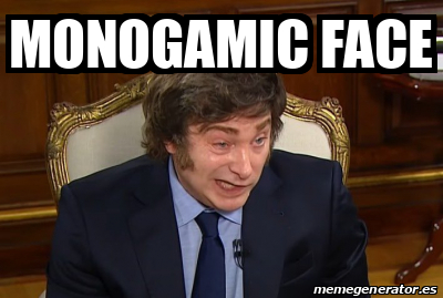 Meme Personalizado - monogamic face - 33496976