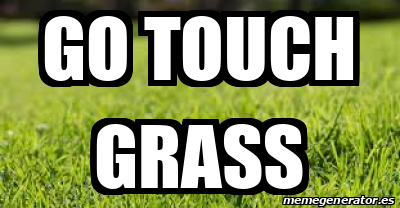 Meme Personalizado - Go touch Grass - 33497963
