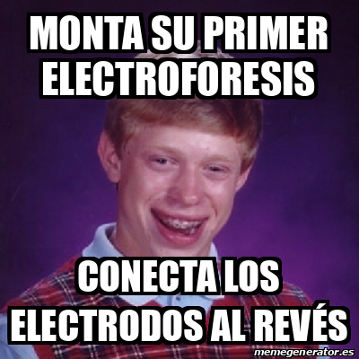 Meme Bad Luck Brian - Monta su primer electroforesis Conecta los ...