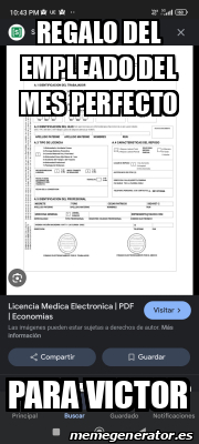 Meme Personalizado - Regalo del empleado del mes perfecto Para victor ...