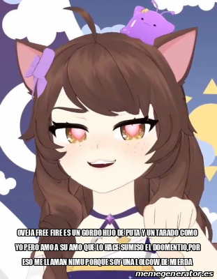 Meme Personalizado - oveja free fire es un gordo hijo de puta y un ...