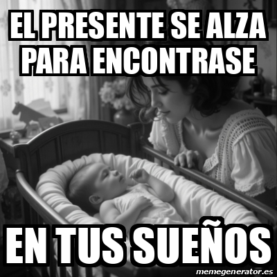 Meme Personalizado - El presente se alza para encontrase En tus sueños ...