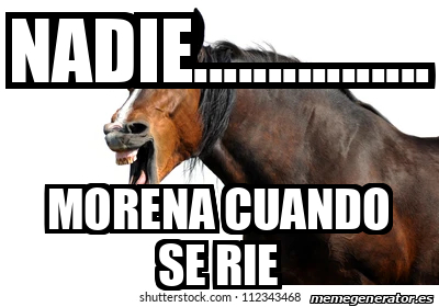 Meme Personalizado - nadie................ morena cuando se rie - 33511360