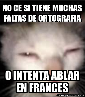 Meme Personalizado - no ce si tiene muchas faltas de ortografia o ...