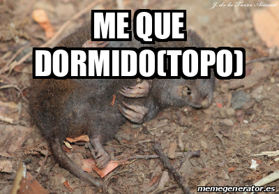 Meme Personalizado - Me que dormido(TOPO) - 33535469