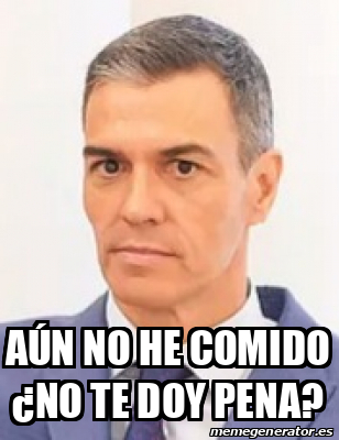 Meme Personalizado - Aún no he comido ¿No te doy pena? - 33541807