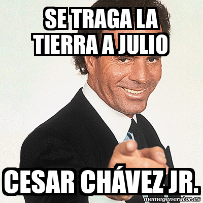 Meme Julio Iglesias - Se traga la tierra a Julio Cesar Chávez JR ...