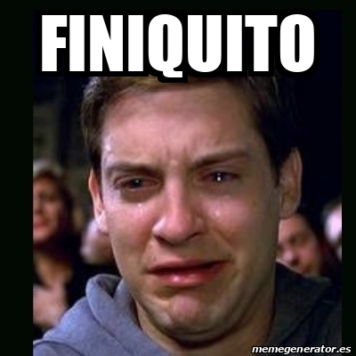 Meme crying peter parker - FINIQUITO - 33550964