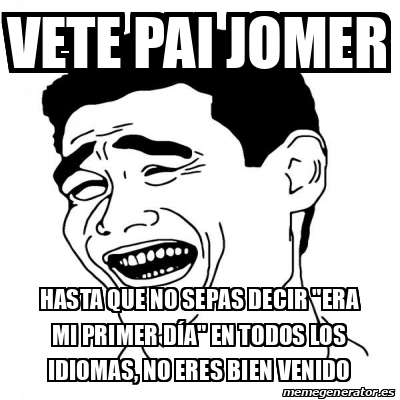 Meme Yao Ming 2 - Vete pai Jomer Hasta que no sepas decir "era mi ...