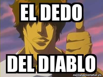 Meme Personalizado - el dedo del diablo - 33560055